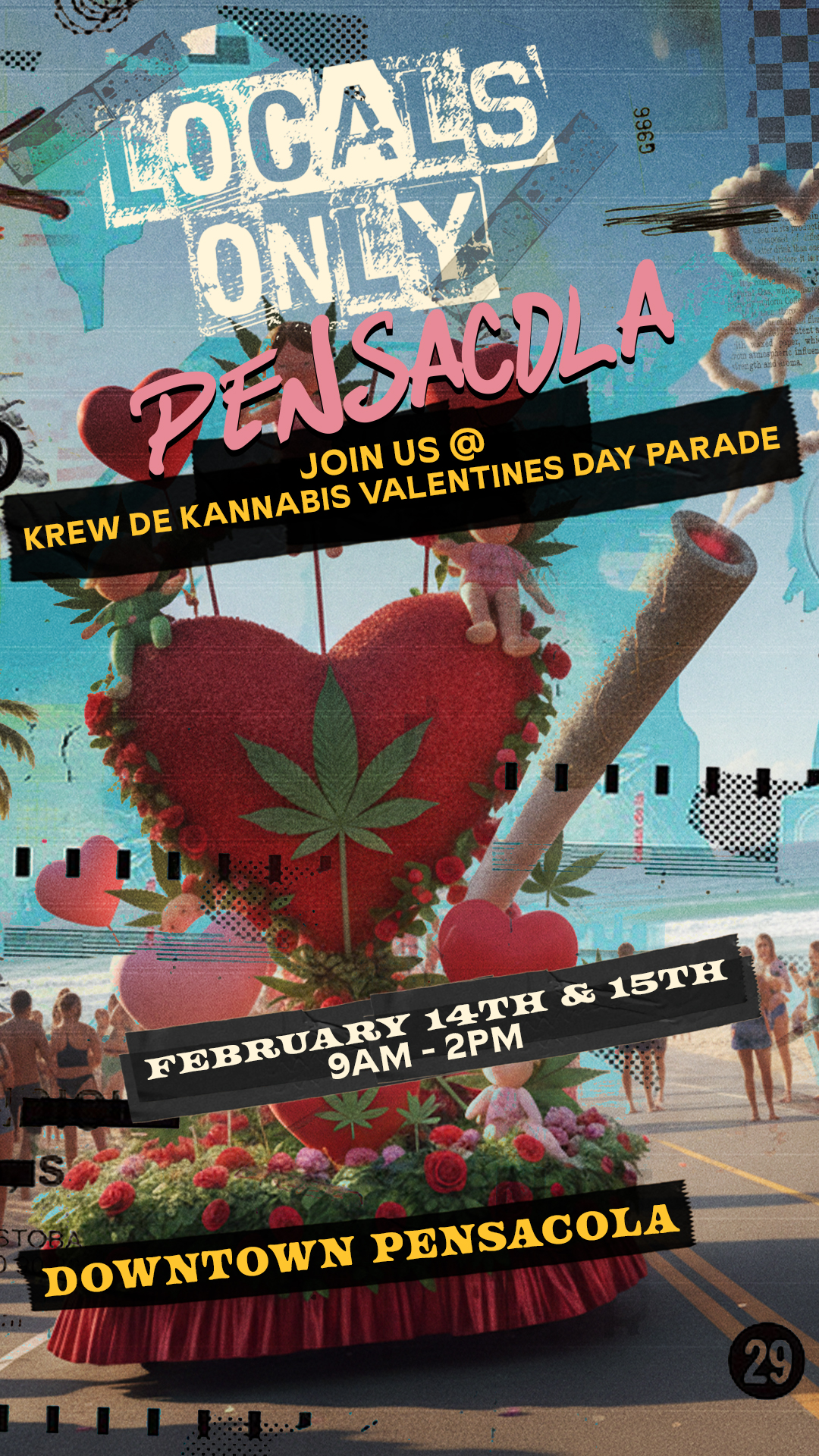 Sunburn Rolls Into Pensacola Valentines Day Parade - Sunburn Cannabis